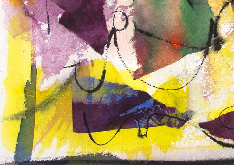 Dan Muller - "Dreaming of the Next One," Colorful Abstract Mixed Media ...