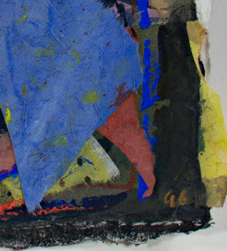 Dan Muller - "Evening Star," Abstract Mixed Media on Paper signed by ...