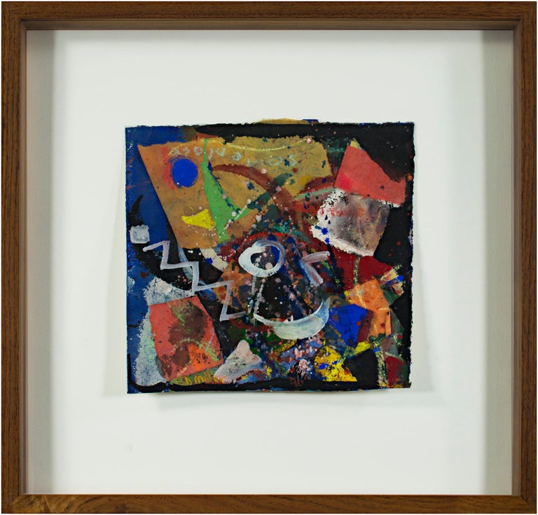 Dan Muller - "Someplace," Abstract Mixed Media on Paper signed by Dan ...