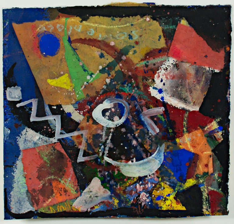 Dan Muller - "Someplace," Abstract Mixed Media on Paper signed by Dan ...