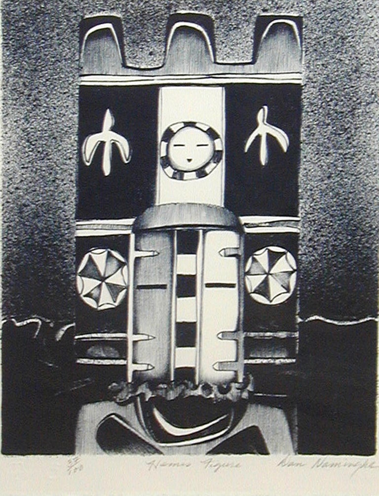 Dan Namingha - Hemis Figure by Dan Namingha Hopi kachina katsina black ...