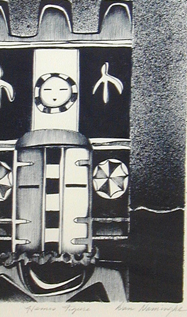 Dan Namingha - Hemis Figure by Dan Namingha Hopi kachina katsina black ...