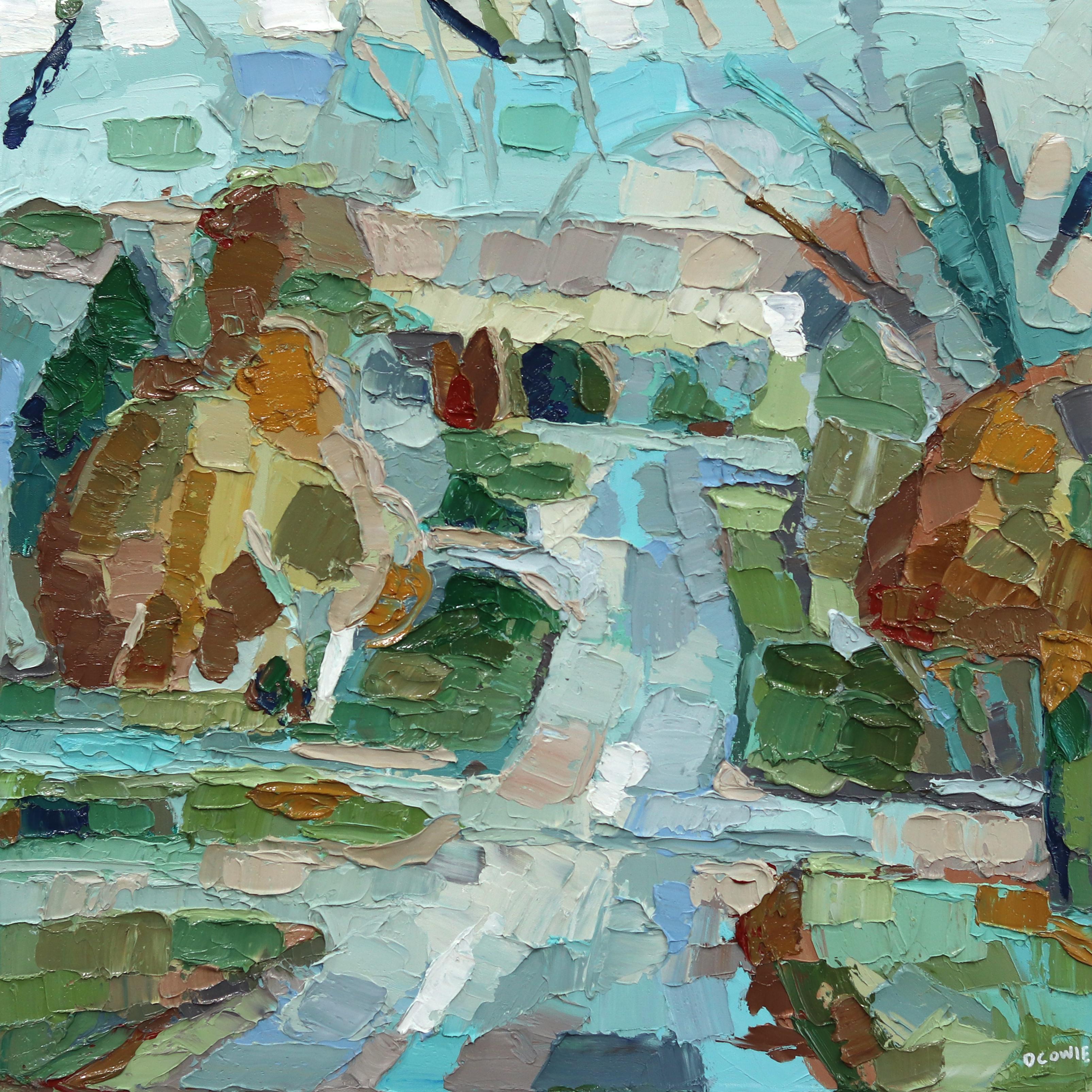 Dana Cowie - Change This Route - Original Impasto Abstract Landscape ...