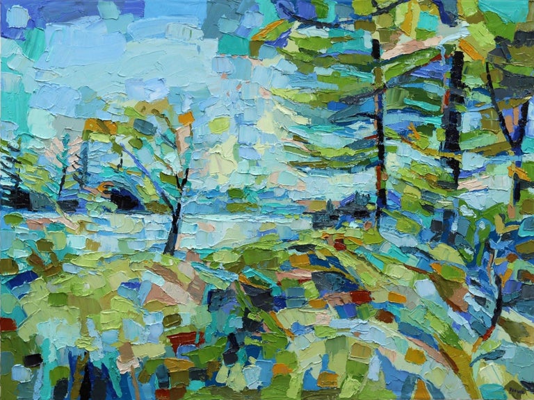 Dana Cowie - "Devotion" - Original Impasto Abstract Landscape Painting ...