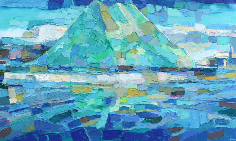 Dana Cowie - "Rock Salt" - Original Impasto Abstract Landscape Painting ...