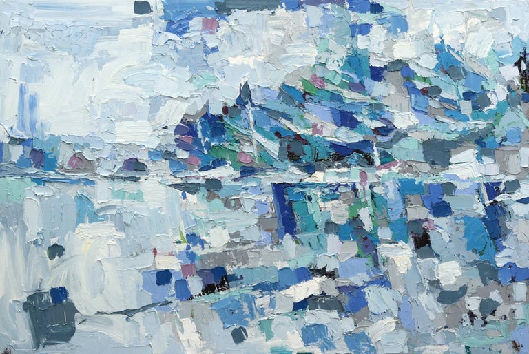 Dana Cowie - "Rosseau Lake" - Original Impasto Abstract Landscape ...