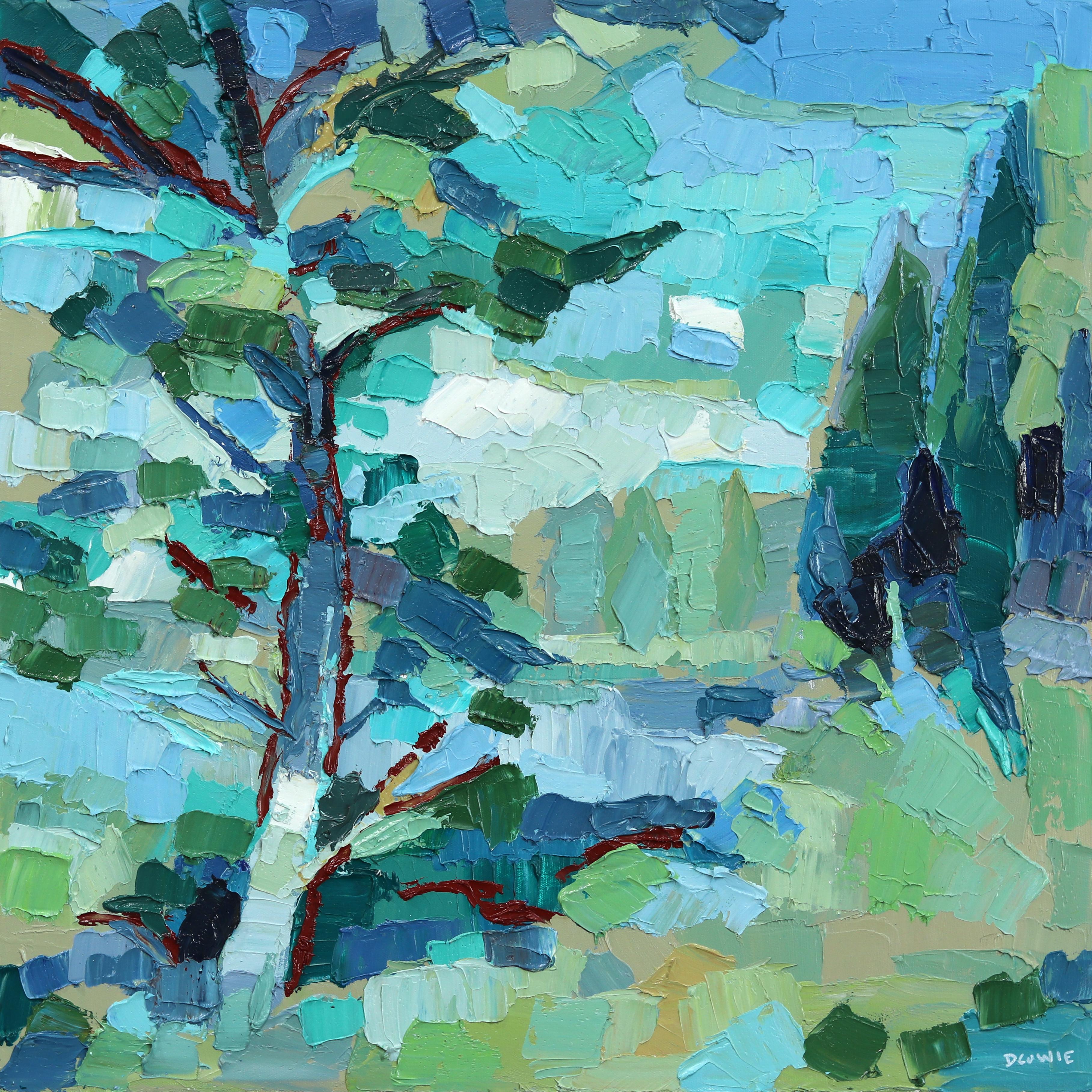 Dana Cowie - The Point - Original Impasto Abstract Landscape Painting ...