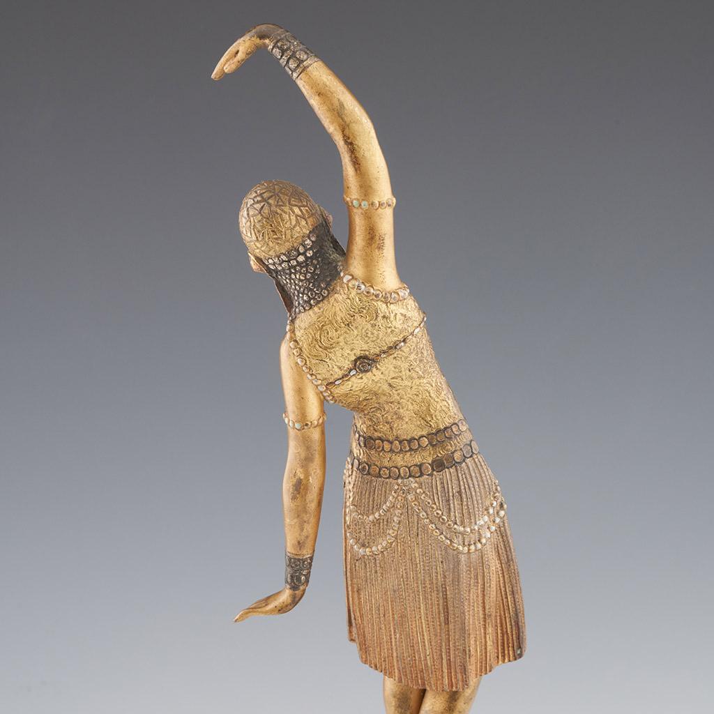 'Dancer of Lebanon' Original Bronze Sculpture by Demetre Chiparus Circa 1925 at 1stDibs