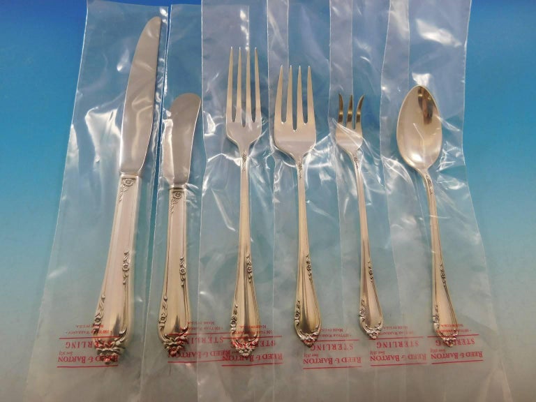 Dancing Flowers by Reed and Barton Sterling Silver Flatware Set Service ...