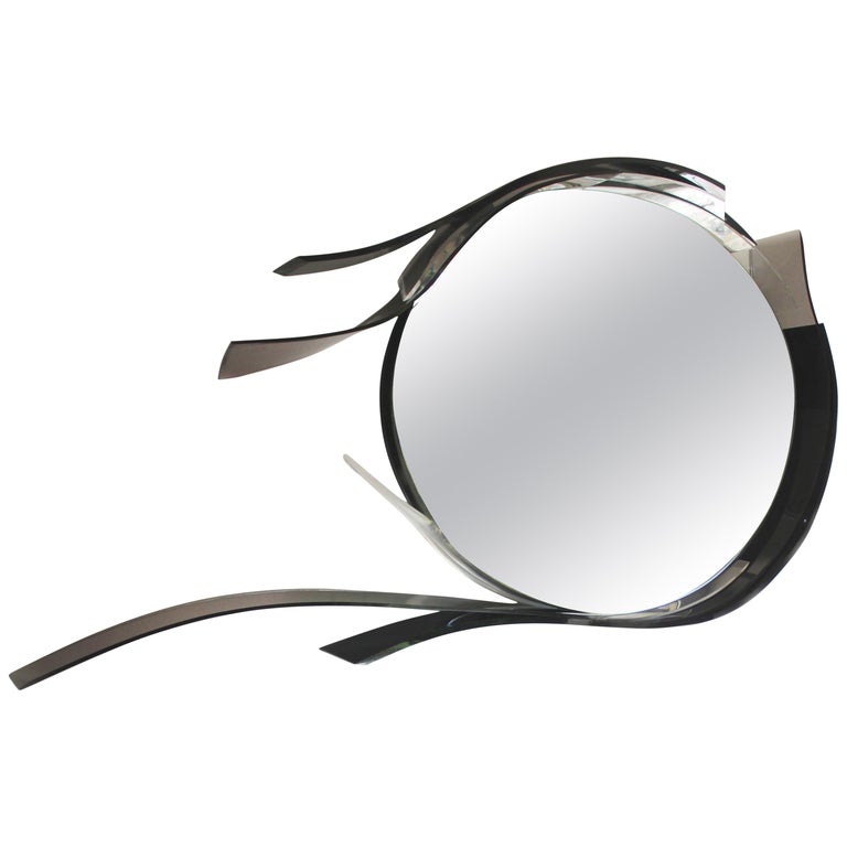 Dancing to the Moon, Contemporary Mirror, Molded Plexiglass Frame For ...