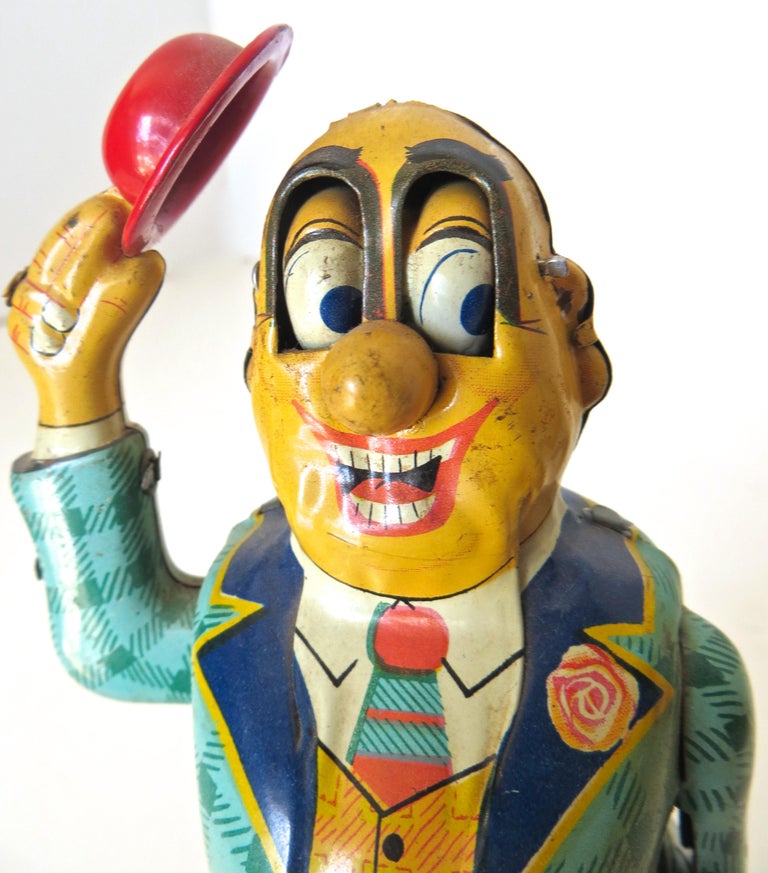 "Dandy" Walking Clown Clockwork Toy, Japan, circa 1950s at 1stDibs