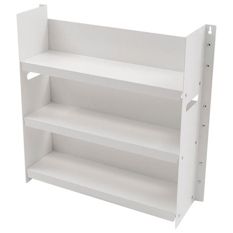 Danese Milano Livorno 60 White Bookcase in Metal by Marco Ferreri For ...