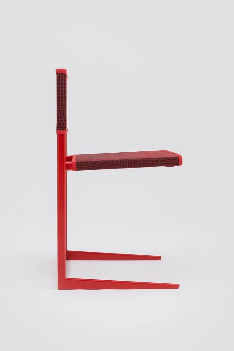 Danese Milano Moritz Chair in Red with Logo by Jean Nouvel For Sale at ...
