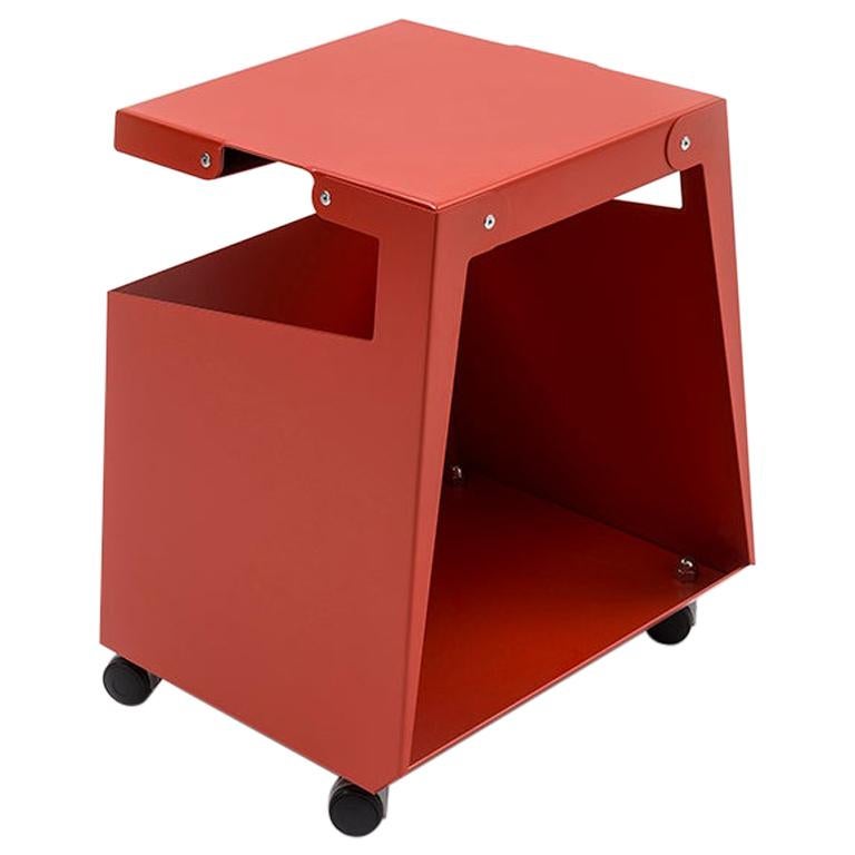 Danese Milano Smith Multipurpose Cart in Red Metal by Jonathan Olivares ...