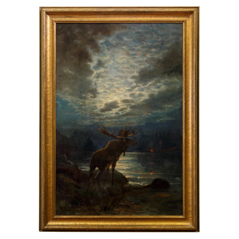 "Danger Signal" Original Oil by Robert Atkinson Fox For Sale at 1stDibs