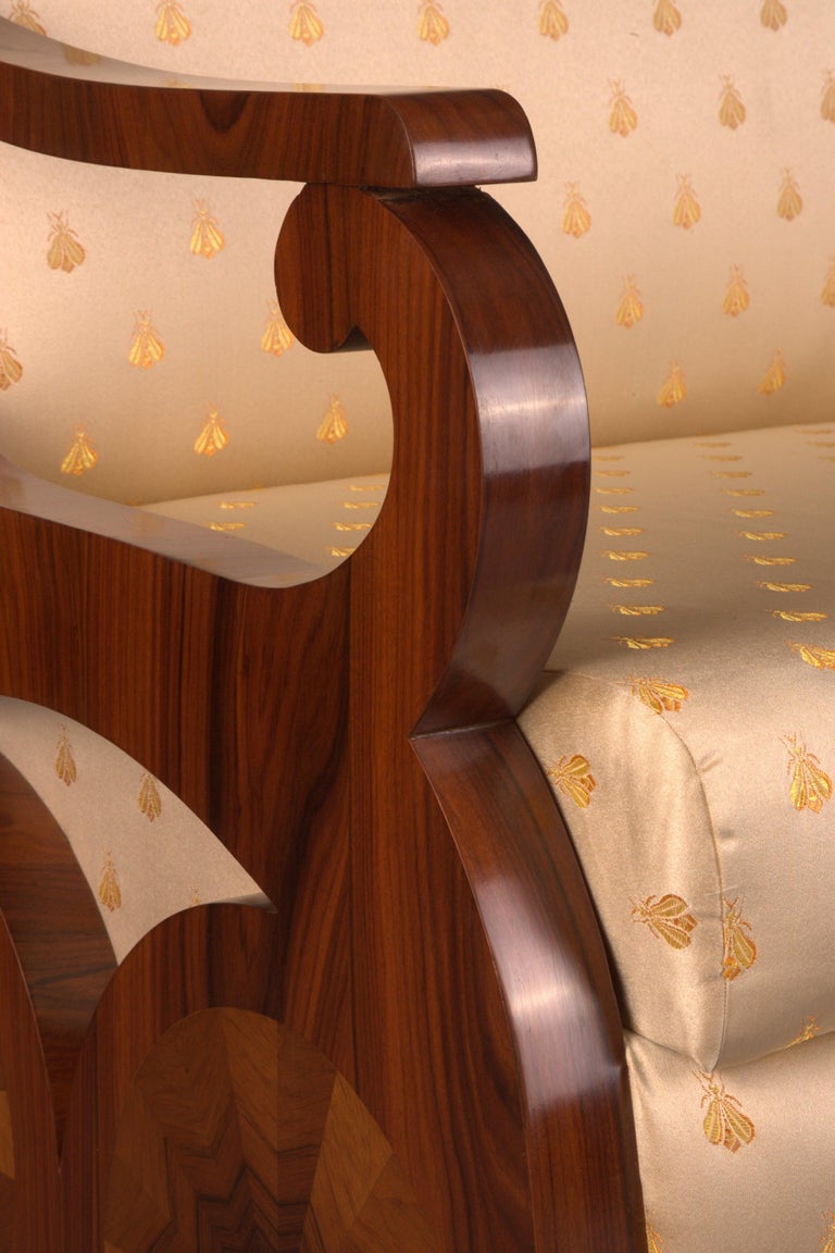 Danhauser Sofa in Viennese Biedermeier Style, Mahogany Veneer on ...