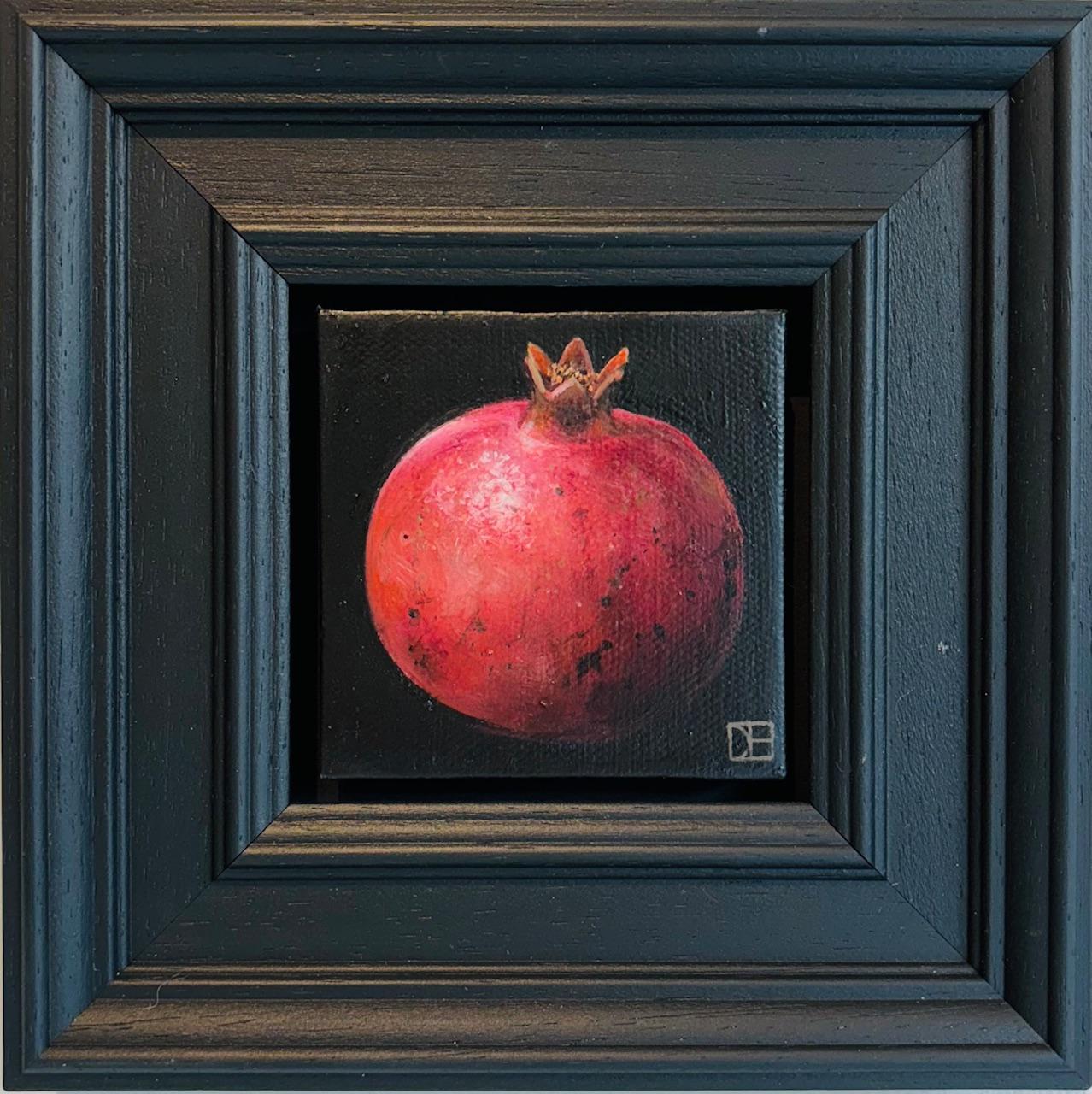Dani Humberstone - Pomegranate - original realism still life fruit oil painting - contemporary ...