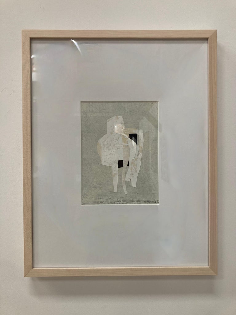 Daniel Anselmi - Vestige Series I, Abstract Painted Paper Collage ...