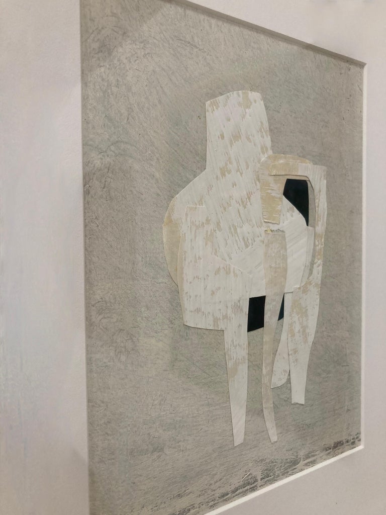 Daniel Anselmi - Vestige Series I, Abstract Painted Paper Collage ...