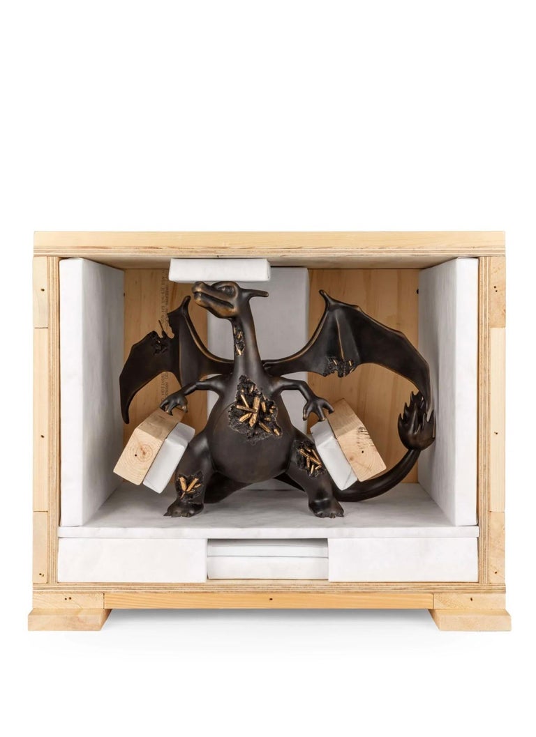 Daniel Arsham - Bronze Crystalized Charizard For Sale at 1stDibs