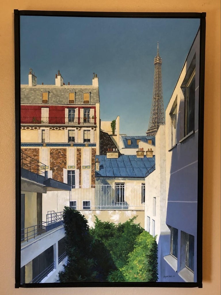 Daniel Augenstein - Courtyard View of Eiffel For Sale at 1stDibs