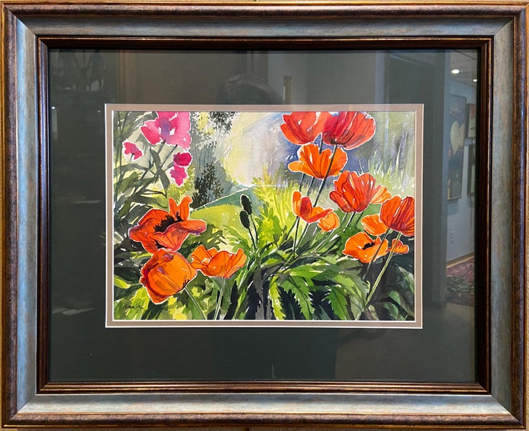 Daniel Augenstein - Poppies in Morning Light For Sale at 1stDibs