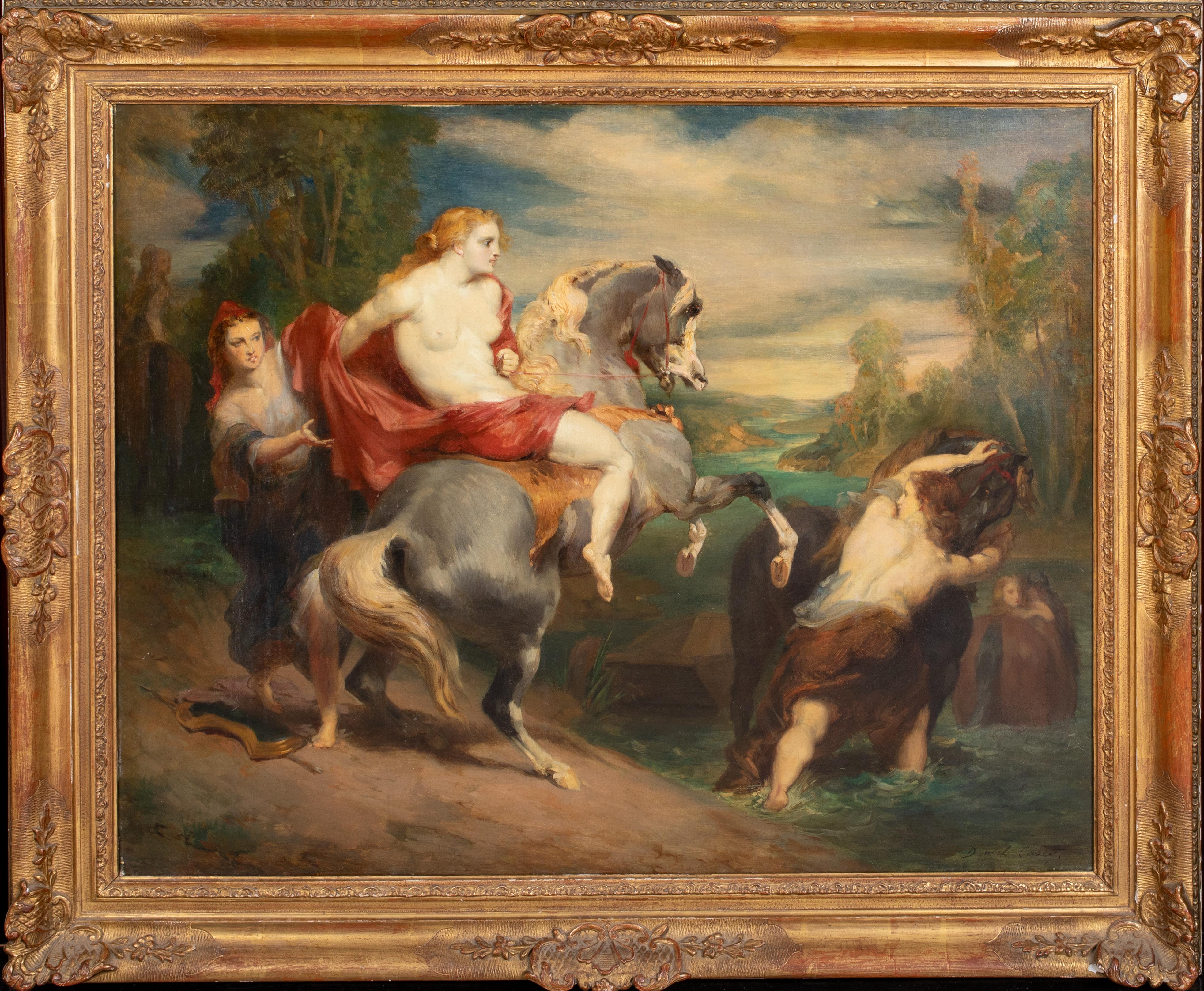 Daniel Casey - Hippolytus and The Amazons, 19th Century by DANIEL CASEY ...