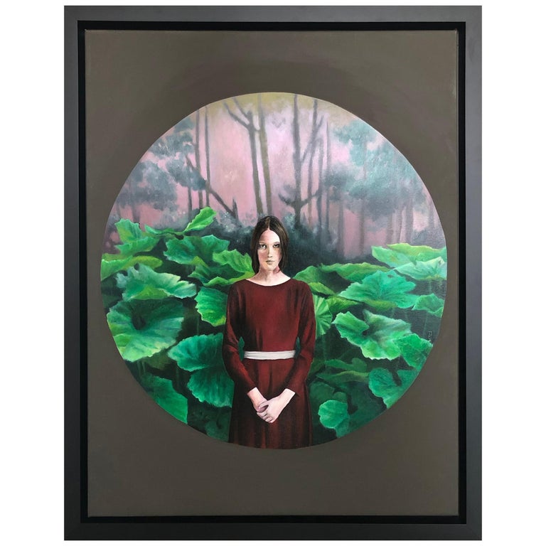 Daniel Casique - El Bosque de los Mitos, Framed painting For Sale at 1stDibs