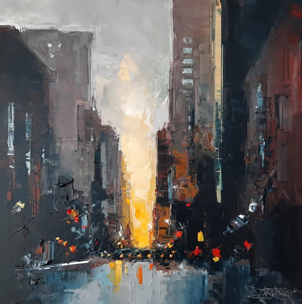 Daniel Castan - The City Glows- lights original cityscape New York ...