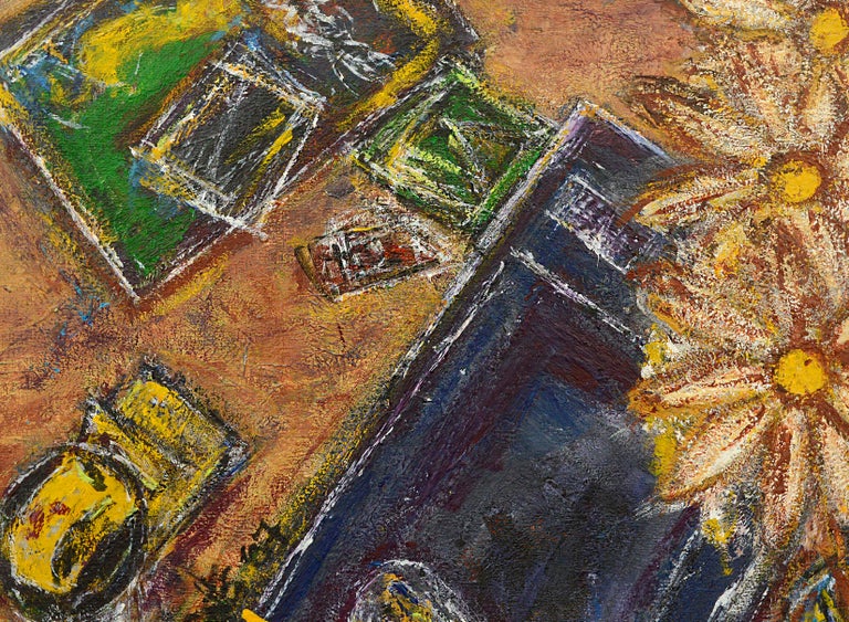 Daniel David Fuentes - Three Daisies Abstracted Still-Life For Sale at ...