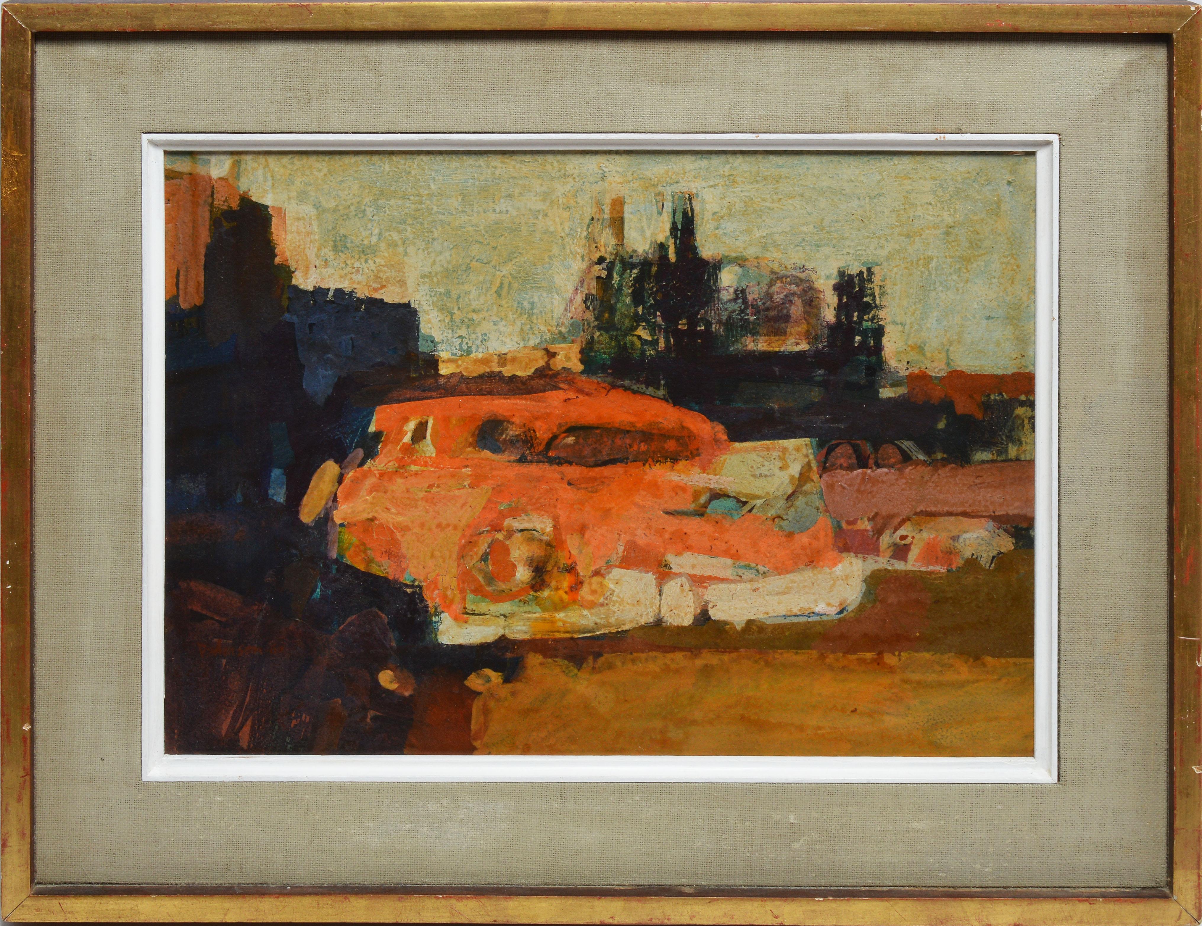 Daniel Dickerson - "The Orange Incident", Abstract Modernist Landscape ...