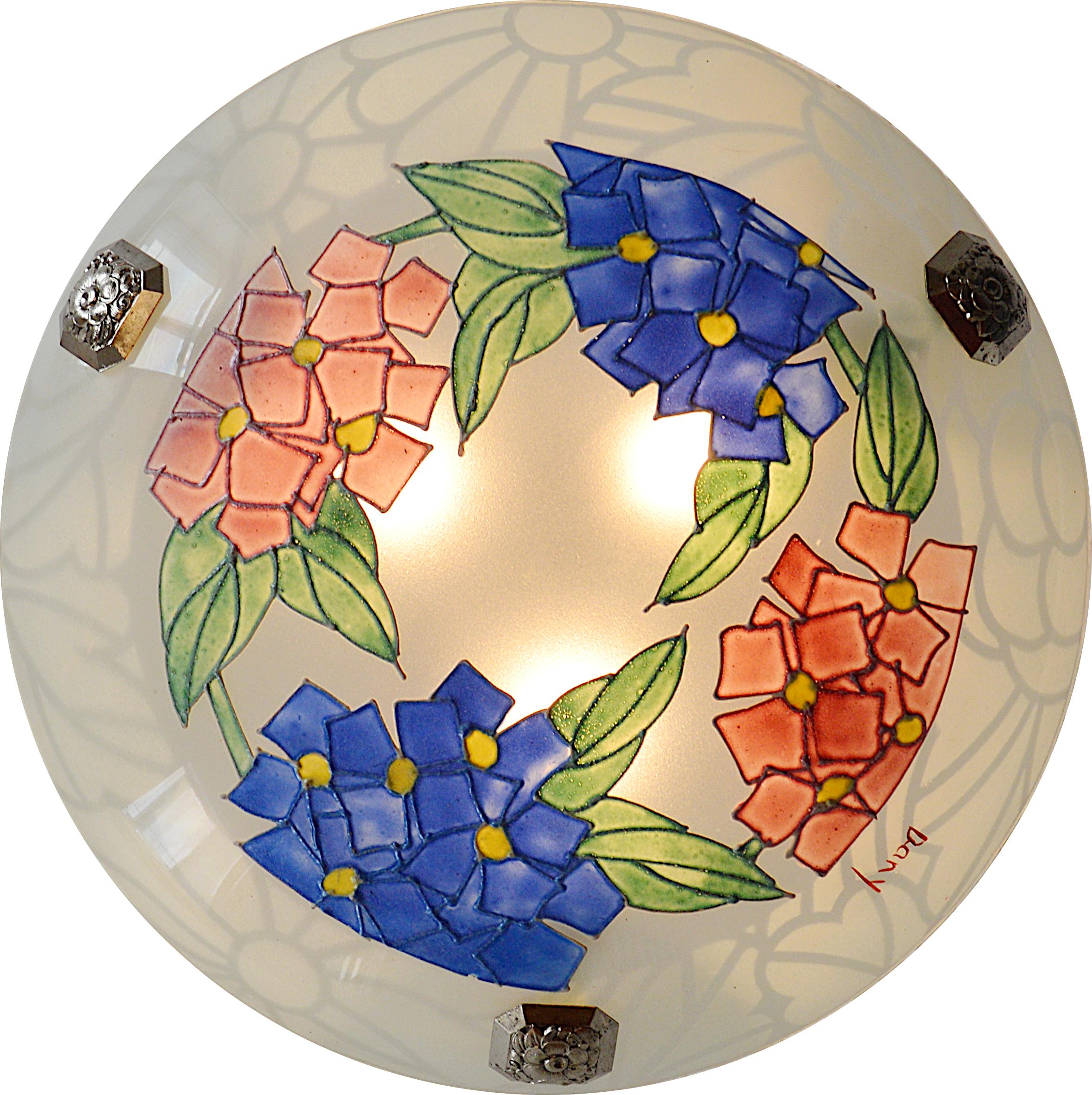 Daniel Drancourt French Art Deco Pendant Chandelier, 1920s For Sale at ...