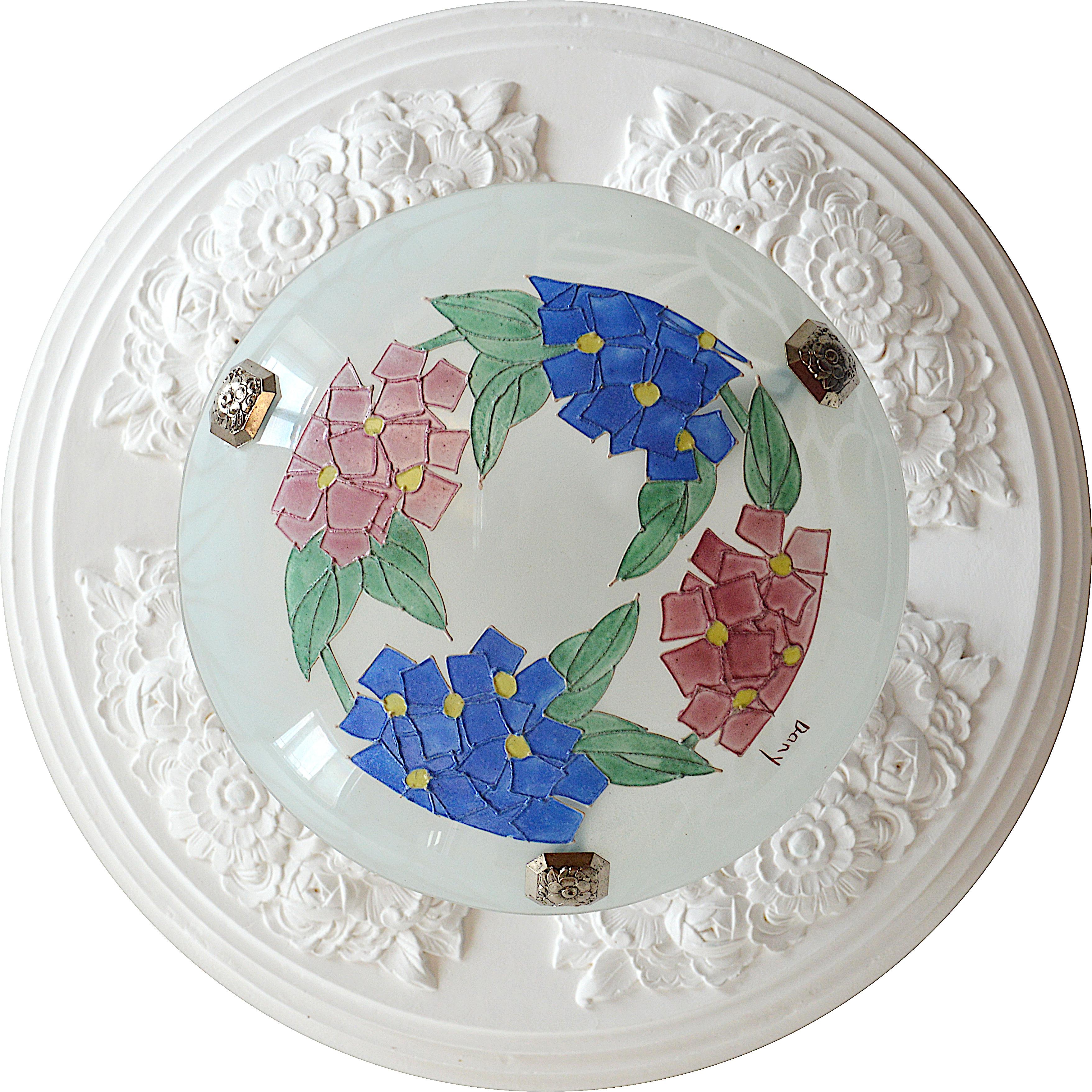 Daniel Drancourt French Art Deco Pendant Chandelier, 1920s For Sale at ...