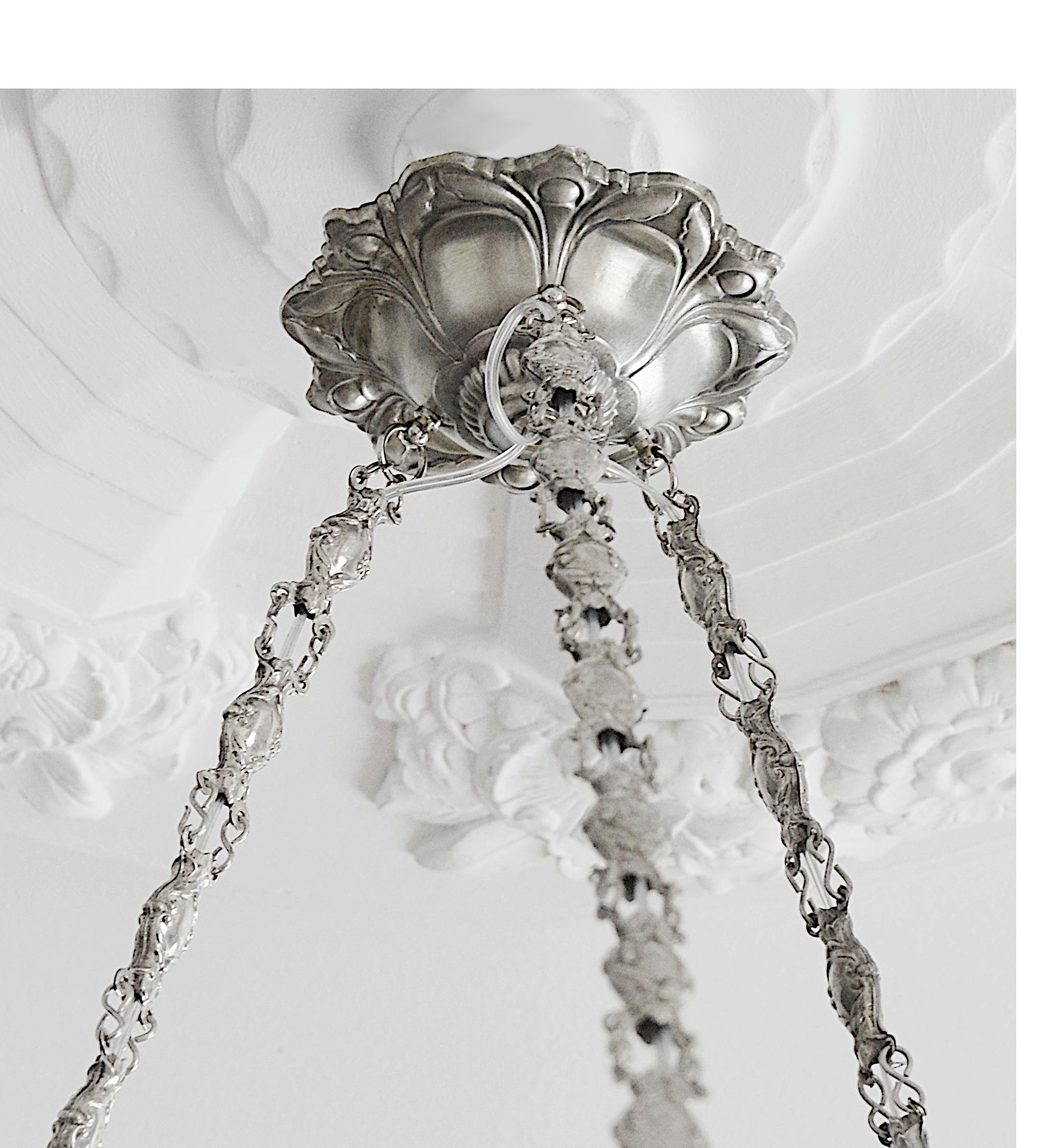 Daniel Drancourt French Art Deco Pendant Chandelier, 1920s For Sale at ...