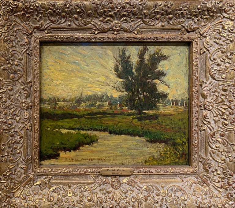Daniel Garber - Daniel Garber, The Stream, Oil on Board, 1902 For Sale ...