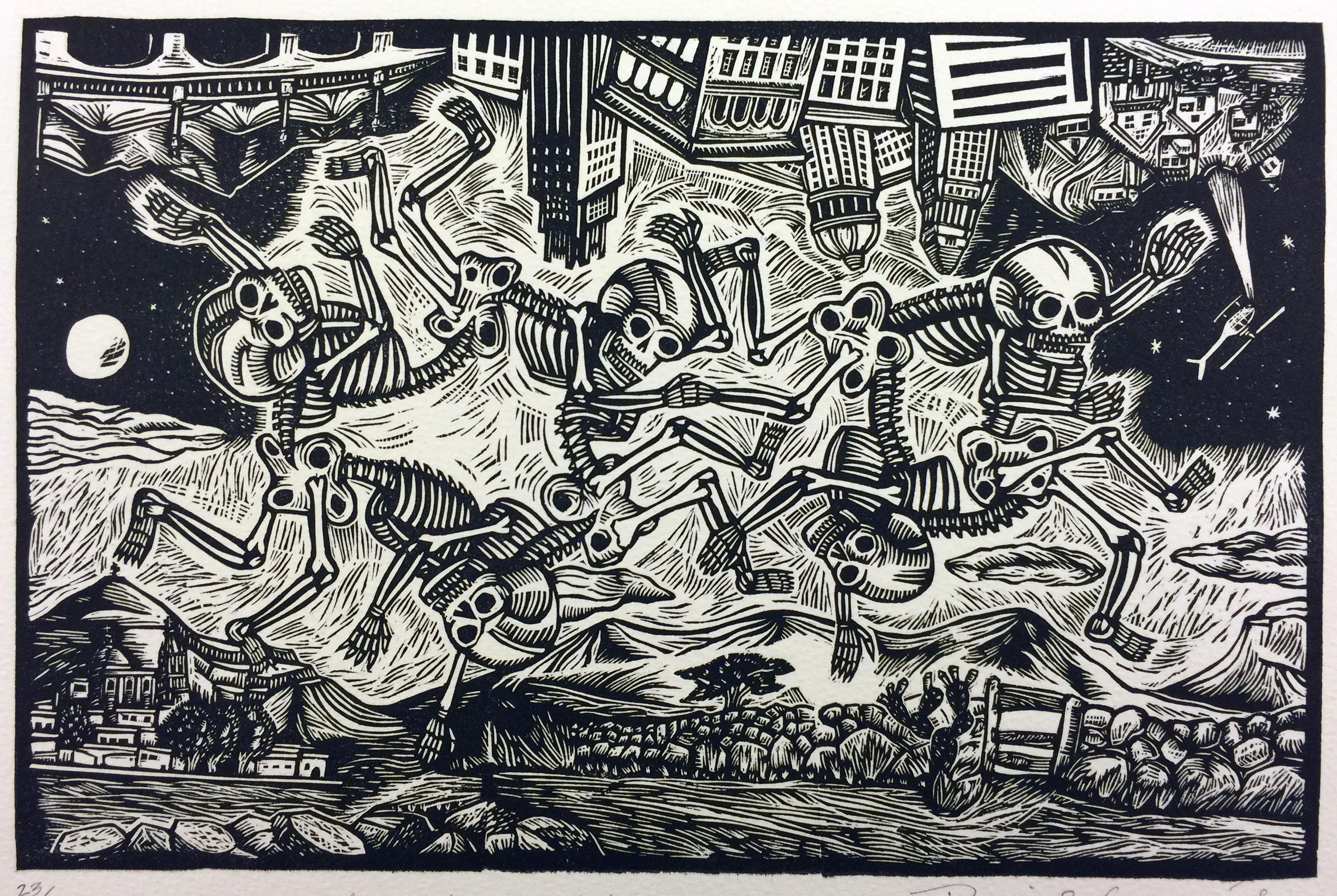 Daniel Gonzalez - Snake/Volcano For Sale at 1stDibs