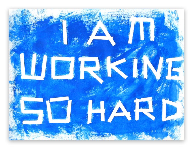 Daniel Göttin - A15 - I am working so hard (Abstract Painting) For Sale ...