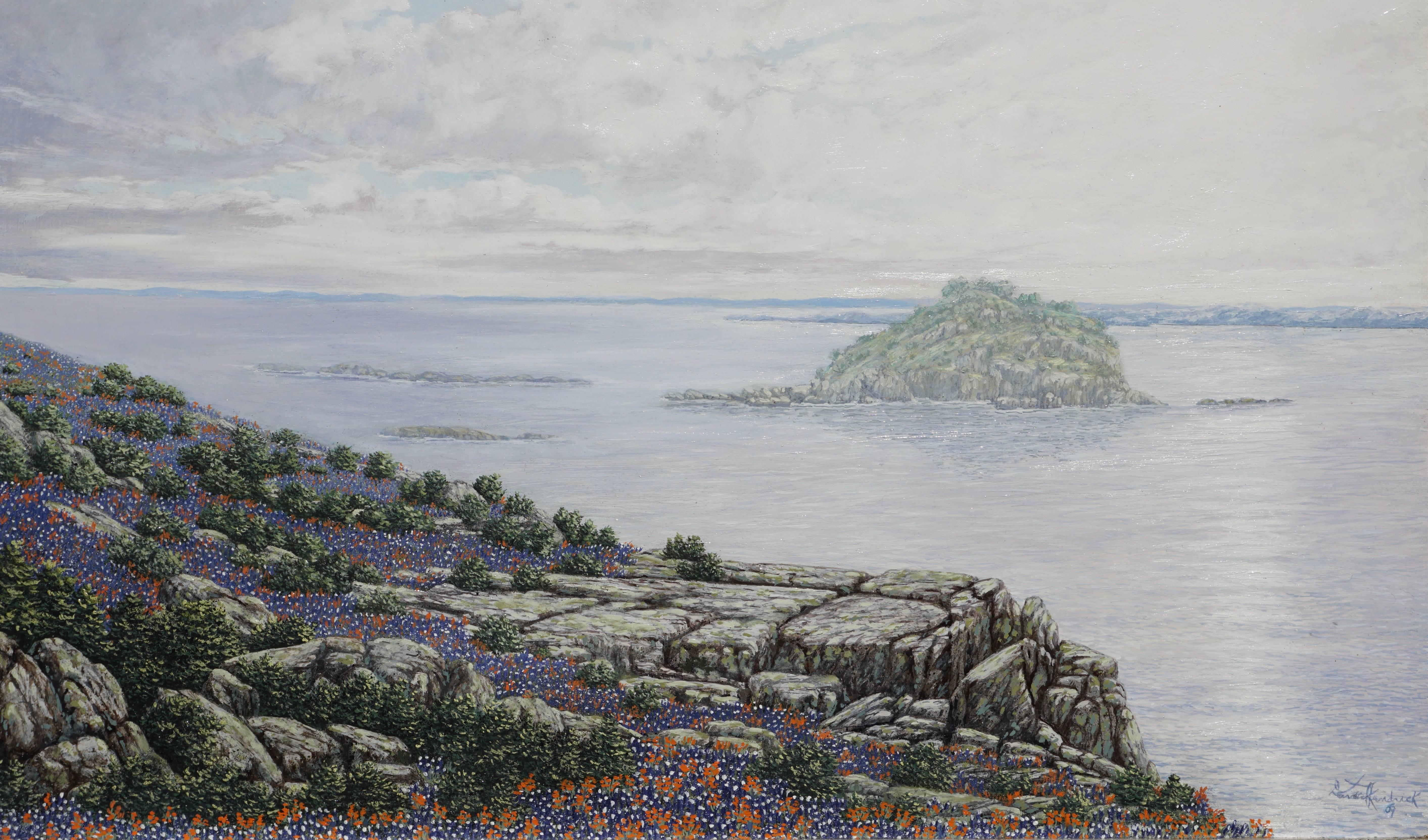 Daniel Kendrick Texas Bluebonnets on the “Bluffs on Lake Texoma” 1969 ...