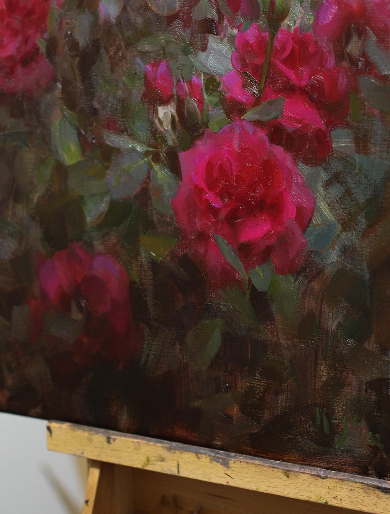 Daniel Keys - "Scarlet Red Glow," Oil Painting For Sale at 1stDibs