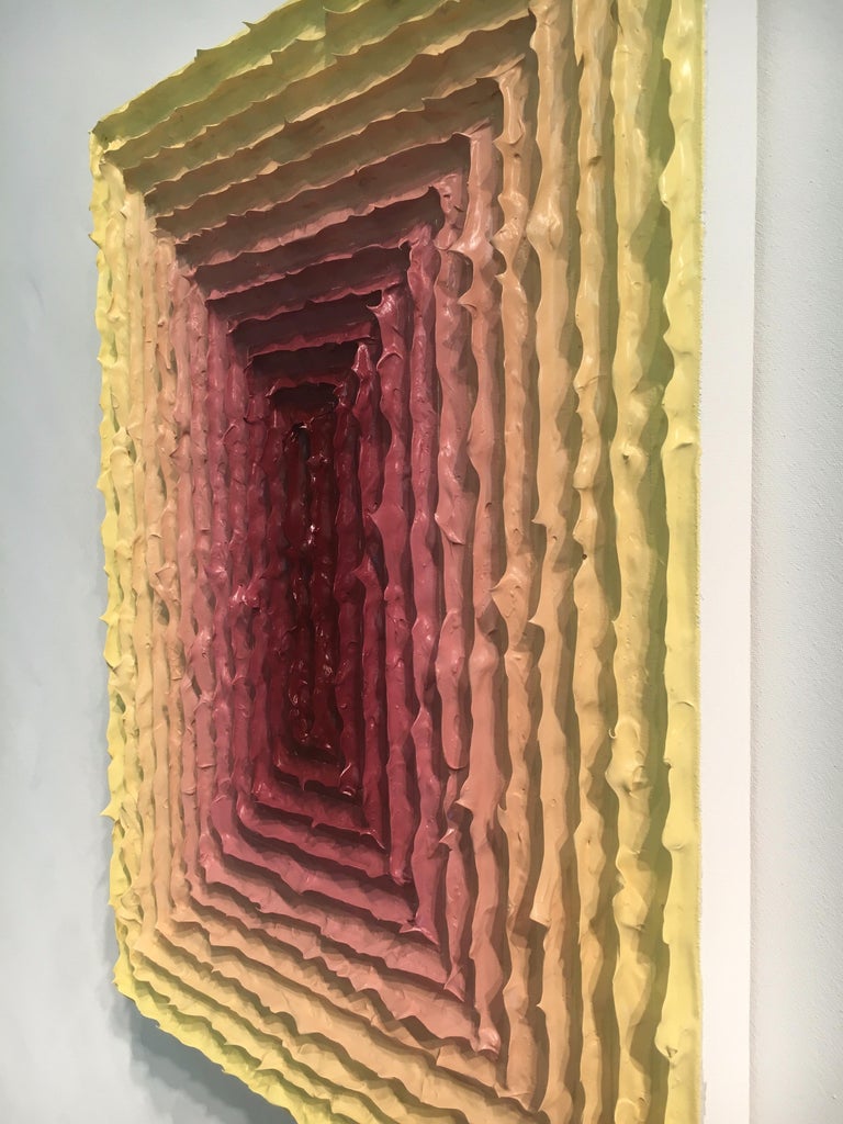 Daniel Klewer - 'Blond Mahogany' original acrylic painting signed by ...