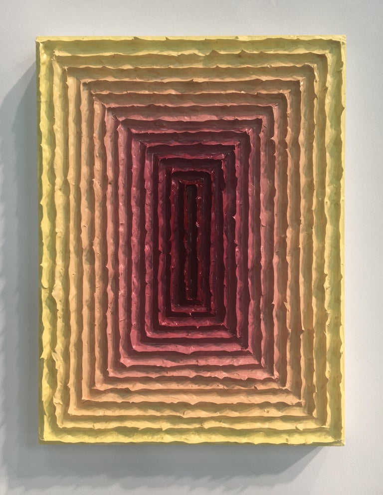 Daniel Klewer - 'Blond Mahogany' original acrylic painting signed by ...