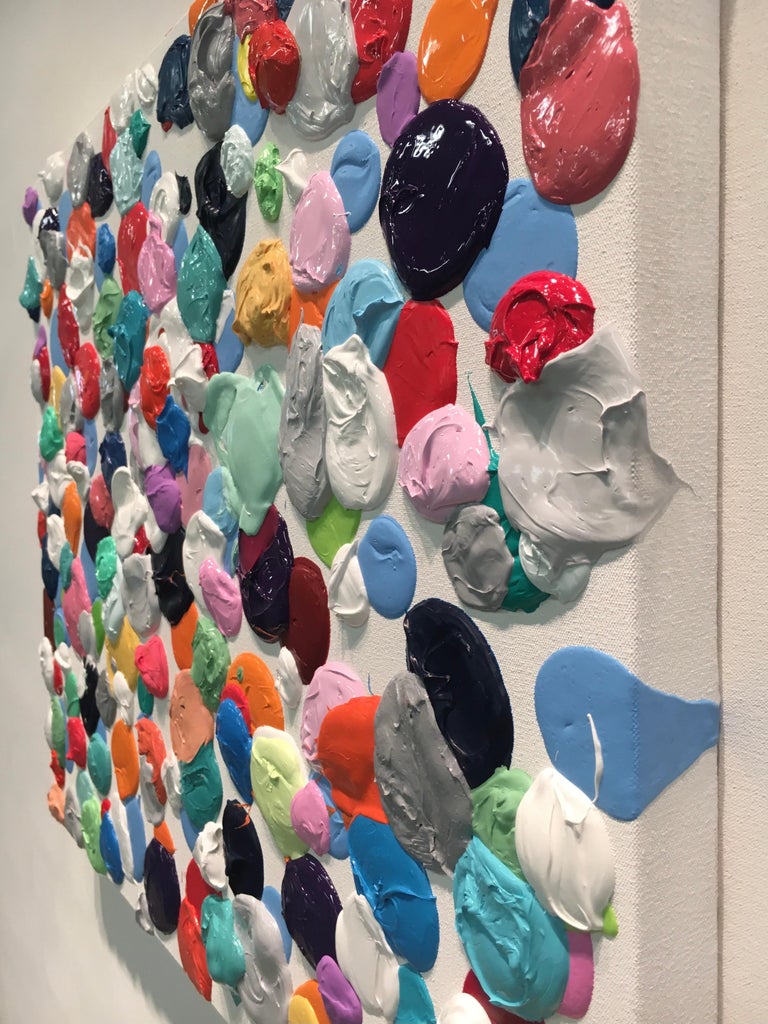 Daniel Klewer - 'Dabs 4' original acrylic painting signed by Daniel ...