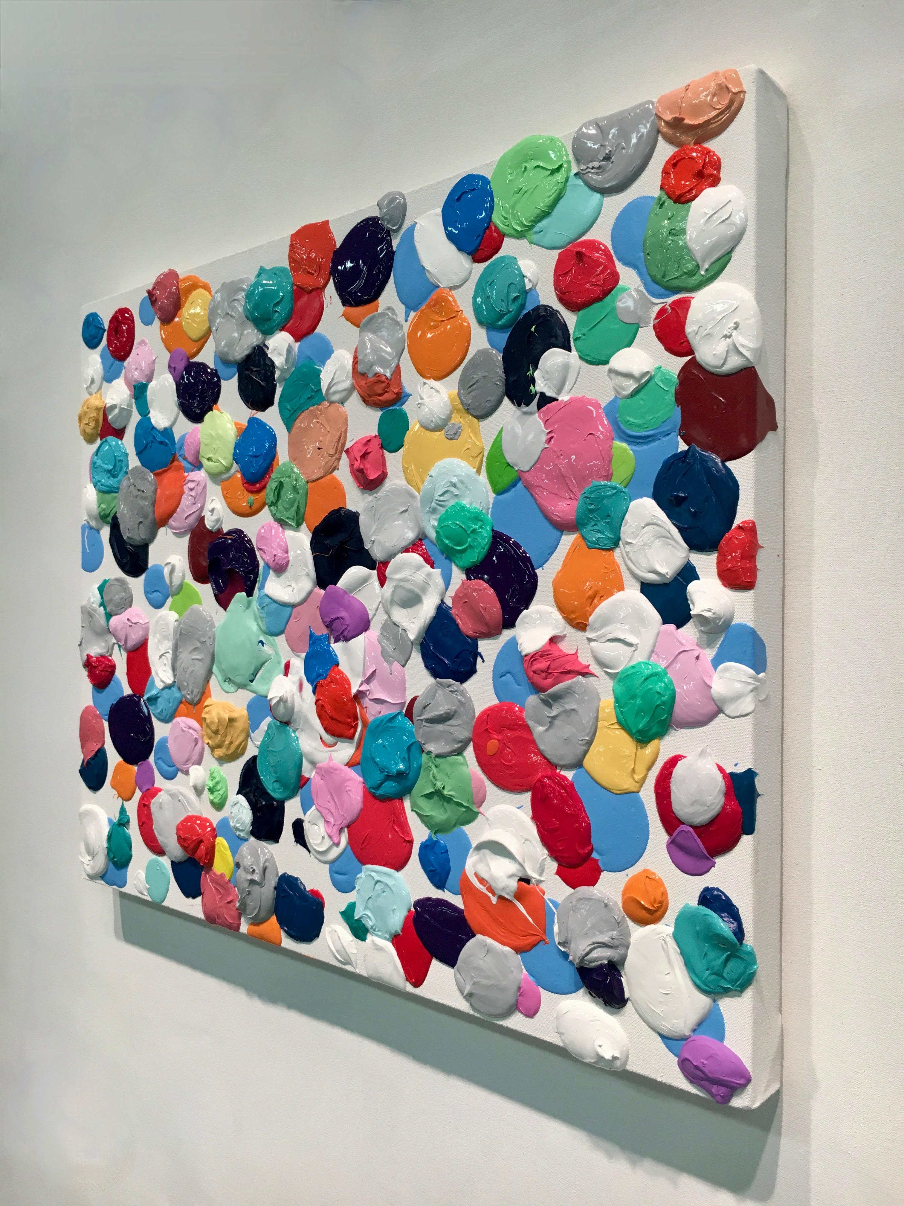 Daniel Klewer - 'Dabs 4' original acrylic painting signed by Daniel ...