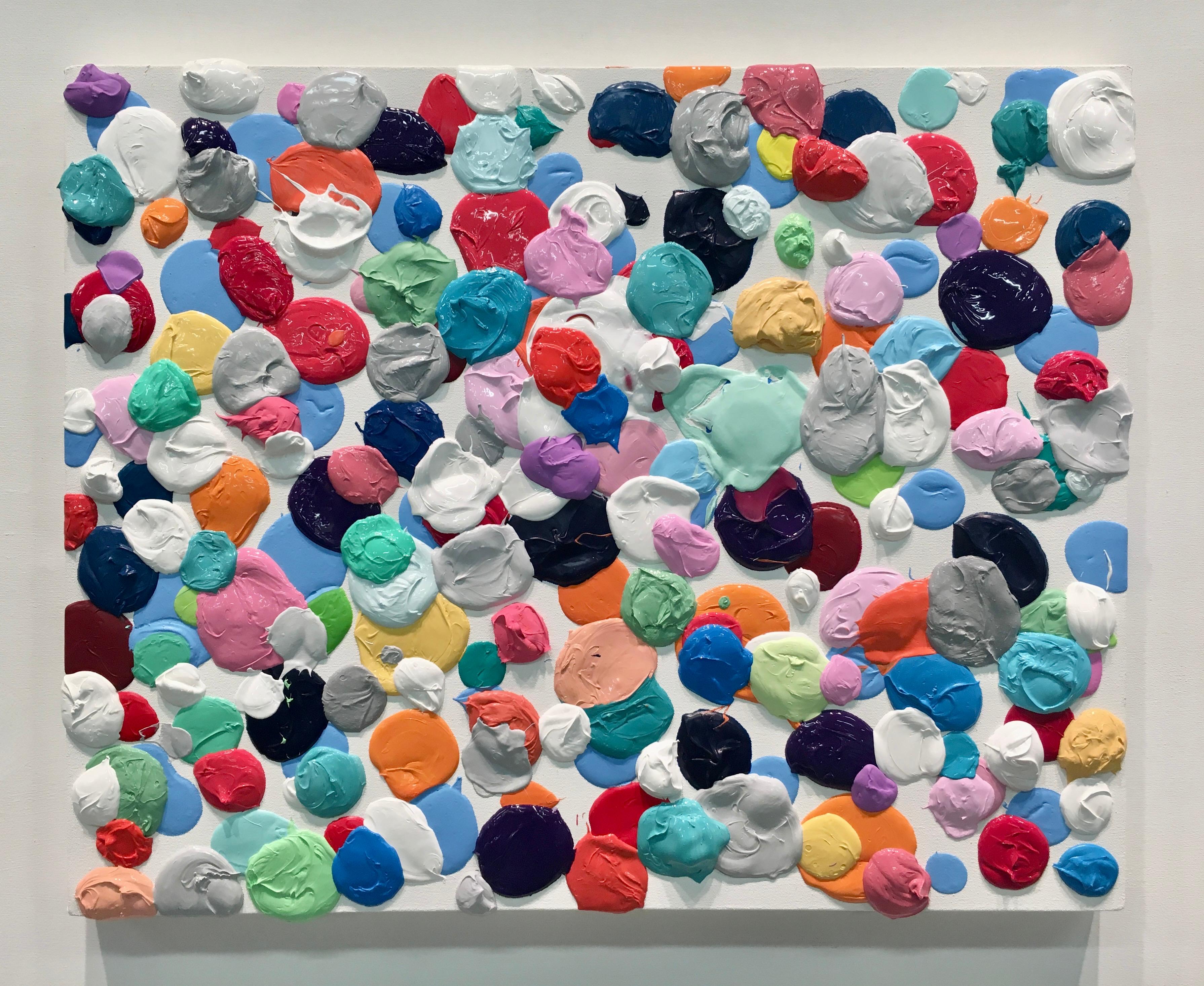 Daniel Klewer - 'Dabs 4' original acrylic painting signed by Daniel ...