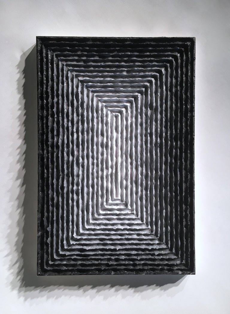 Daniel Klewer - 'Obsidian and Ash' original acrylic painting signed by ...