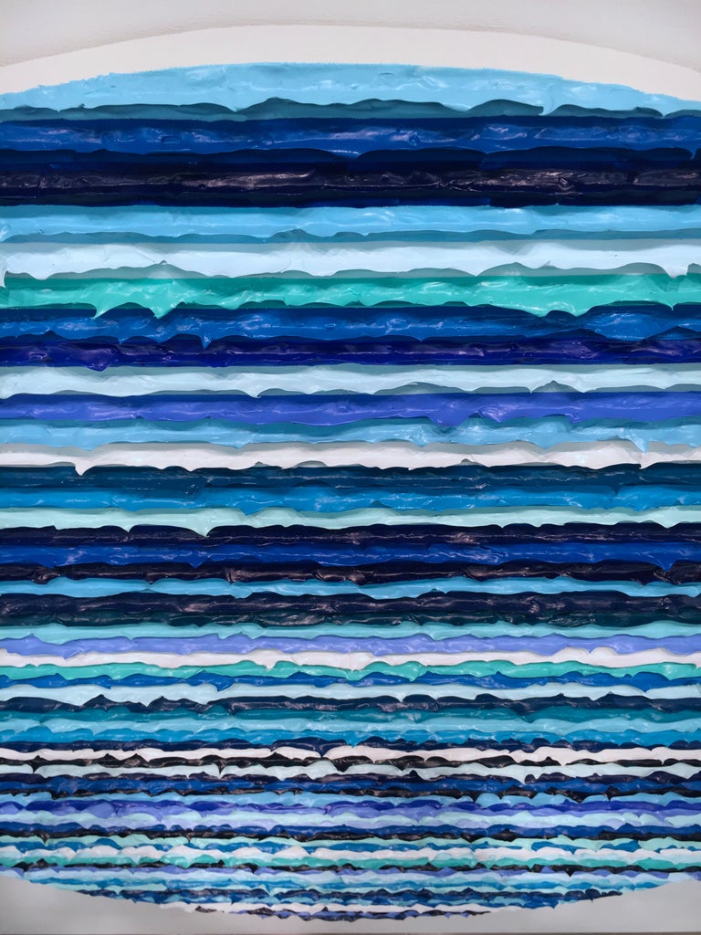 Daniel Klewer - 'Sapphire Sea Spruce' original acrylic painting signed ...