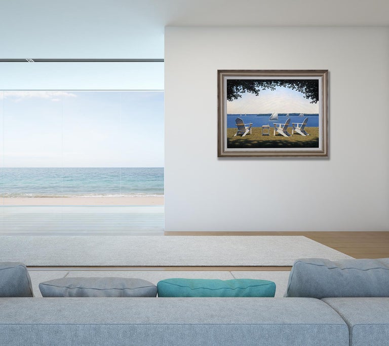 Daniel Pollera - "Afternoon Seating, " Contemporary Realist Painting ...