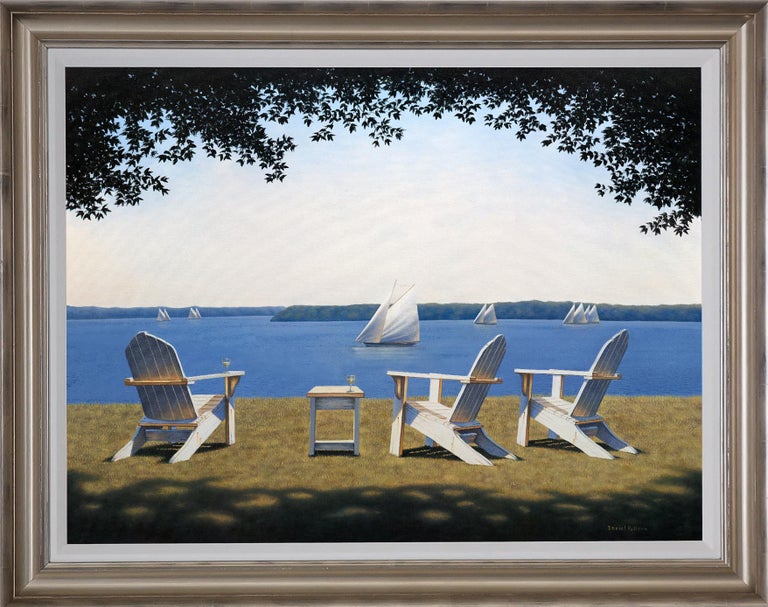 Daniel Pollera - "Afternoon Seating, " Contemporary Realist Painting ...