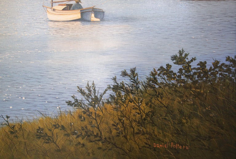 Daniel Pollera - 'Sailors Creek', large oil painting with sailboat in ...