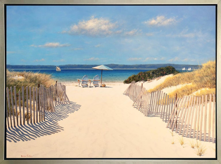 Daniel Pollera - "Beach Along Dune Road," Framed Limited Edition Giclee ...